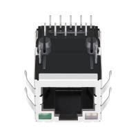 China 6605814-4 RJ45 Modular Jack , 10Pin Shielded with Leds Rugged Tablet PC for sale