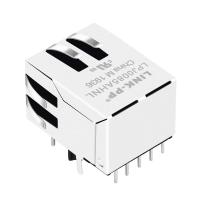 China LPJ0085AHNL Rj45 Modular Jack With Magnetics , 1x10/100Mbps IEEE 802.3af PoE for sale