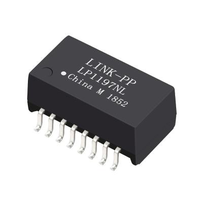 China XFRM SIN 100D 1:1 SMT  H1197NL Transformers Power over Ethernet Magnetic Modules for sale
