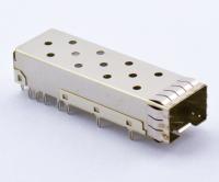 China 1367628-1 7161497-1 SFP Cage Fiber Optic Connnector PRESS-FIT R/A for sale