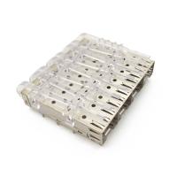 China 2170722-3 1x6 Ganged Cage Assembly For QSFP28 Optical Modules for sale
