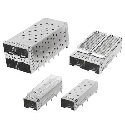 China 2299870-4 Fiber Optic Sfp Module CONN ZQSFP+ RCP CAGE 2X2 152P RA for sale