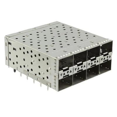 China 2299924-4 optical fiber transceiver CONN ZQSFP+ RCP CAGE 2X3 228P RA for sale