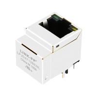 China 10 Pin Gigabit Vertical RJ45 Jack LPJD4713BENL Top Entry Shield w/LED for sale