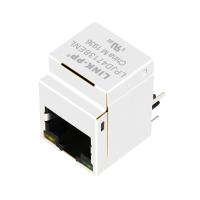 China 10 Pin Gigabit Vertical RJ45 Jack LPJD4713BENL Top Entry Shield w/LED for sale