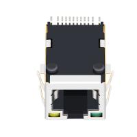 China LPJ19618ABNL Power SMT Rj45 1x 10/100BT With LED Shielded POE IEEE802.3af for sale