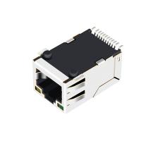 China LPJ19618ABNL Power SMT Rj45 1x 10/100BT With LED Shielded POE IEEE802.3af for sale