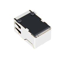 China LPJ19618ABNL Power SMT Rj45 1x 10/100BT With LED Shielded POE IEEE802.3af for sale