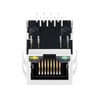 China ARJ11B-MESCB-A-B-ELT2 10/100 Base-T 1 Port Rj45 Modular Socket LPJ0006GENL for sale