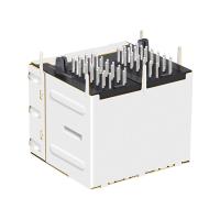 China XRJD-S-22-8-8-4 China Single Port 2x2 Port Side Entry Pcb Jack Manufactures LPJE107-0AHNL for sale