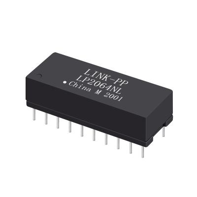 China HST-2027DAR Dual Port 10/100 BASE-T THT 24 Pin Ethernet Transformer Modules LP2064NL for sale