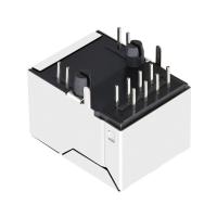 China HR915340A Single Port 100 Base-T RJ45 Right Angle Connector for sale