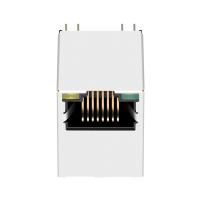 China ARJ-148 1x1 Port 1000 Base-T RJ45 LAN Through Hole Reflow Connectors LPJD4834BDNL for sale