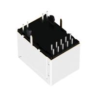 China ARJ-148 1x1 Port 1000 Base-T RJ45 LAN Through Hole Reflow Connectors LPJD4834BDNL for sale