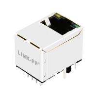 China ARJ-148 1x1 Port 1000 Base-T RJ45 LAN Through Hole Reflow Connectors LPJD4834BDNL for sale