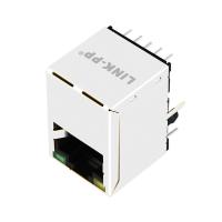 China ARJ-148 1x1 Port 1000 Base-T RJ45 LAN Through Hole Reflow Connectors LPJD4834BDNL for sale