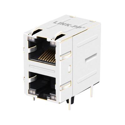 China 6368011-4 2x1 Port RJ45 Connector Without Magnetics LPJE17200A31NL for sale