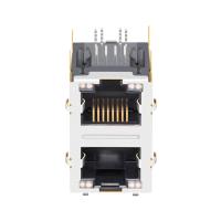 China 6368011-4 2x1 Port RJ45 Connector Without Magnetics LPJE17200A31NL for sale