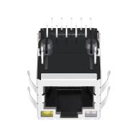 China ARJM11C7-502-KB-EW2 1000 Base-T Single Port RJ45 Magnetic Jack LPJG16402A37NL for sale