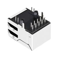 China ARJM11C7-502-KB-EW2 1000 Base-T Single Port RJ45 Magnetic Jack LPJG16402A37NL for sale