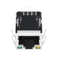 China RT7-144A8U6F 10/100 Base-T 1 Port Ethernet RJ45 Connector LPJ162336-8A42NL for sale