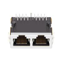 China 5406566-2 10/100 Base-T 1x2 Port Without Magnetics RJ45 Ethernet Connector Modules LPJEF102CNL for sale