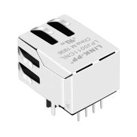 China HFJ11-2450-E 10 / 100BASE-TX Magnetic RJ45 Jack Single Port LPJ0011CNL FastJack for sale