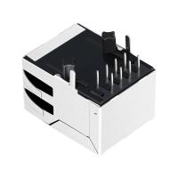 China LPJ4011CNL / JX0011D21NL Extended 8P8C RJ45 Modular Jack AutoMDIX 10/100Mbps for sale