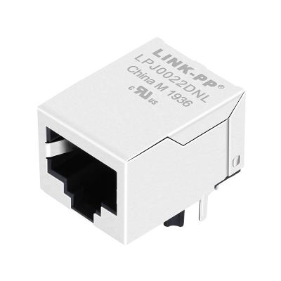 China HR901170A Single Port Rj-45 Jack 10 / 100 Base-T Magnetics LPJ0022DNL for sale
