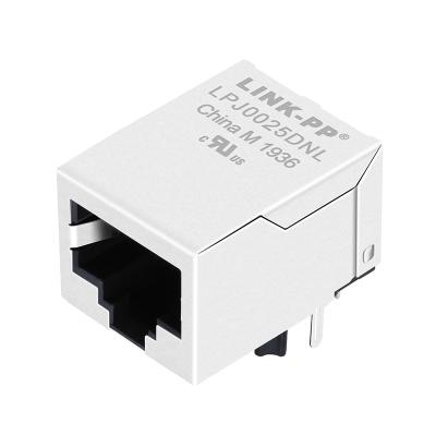 China LPJ0025DNL , RD1-106B1A1A RJ45 1x1 w/ Transformer 10/100Base-T w/o LED for sale