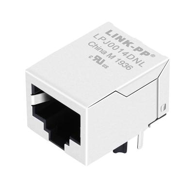 China LPJ0014DNL RJ45 Modular Magjack 10/100Base-Tx Speed Shield Right Angle for sale