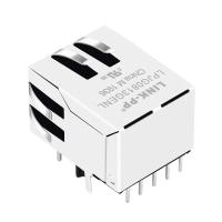 China HFJ11-1G04E-L12RL Gigabit Magnetic 1x1 RJ45 Jack LPJG0813GENL LINK-PP for sale