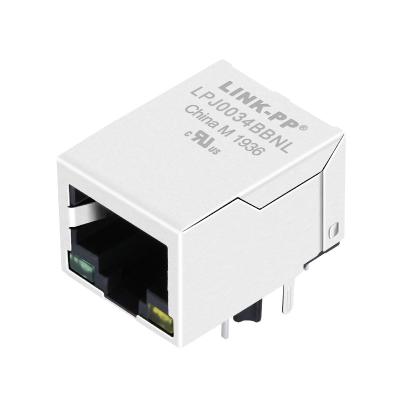 China LPJ0034BBNL | LU1S041A-43 LF RJ45 Modular Connector 10/100Mbps for sale
