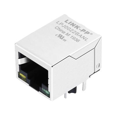 China LF1S022-34 LF RJ45 Modular Jack LPJ0022BANL 10Base Magnetic Connector for sale
