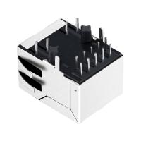 China KRU1S041X LF / LA1S109-43 LF Ethernet Modular Jack With 100 / 1000M Magnetic for sale