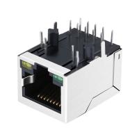 China KRU1S041X LF / LA1S109-43 LF Ethernet Modular Jack With 100 / 1000M Magnetic for sale