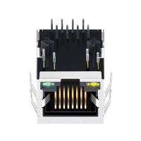 China HFJ11-2450E-LS21 RJ45 Single Port , LPJ0011AANL Network Connector rj-45 for sale