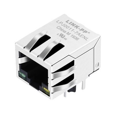China LMJ199882X130DL1TOHLFG , LPJ0011-7AENL Magnetic RJ45 Jack 10/100Mbps Ethernet for sale