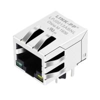 China LU1T041X-43 LF , LPJ0013ABNL Magnetic RJ45 Single Port 10/100 Ethernet for sale