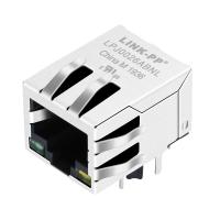 China HY911103H | RJ45 Modular Jack LPJ0026ABNL Conn 10/100Base 1CT:1CT R/A for sale