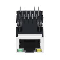 China MIC66311-0171T-LF3 POE RJ45 With Diode LPJ6049BGNL Handle 350mADC Meet 802.3af for sale