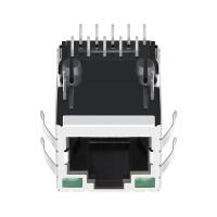 China 5-6605809-7 Rj45 Female Connector Pinout Shielded with Leds Media panel PC for sale