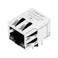 China HFJ11-1G41E-L12RL 1x1 Tab-Down Gigabit Short Body RJ45 Connector for sale