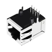 China LPJ16801CNL Cross MJFR0429 Single Port Pcb Mount Connector Lan 100M Rj45 Jacks Interface for sale
