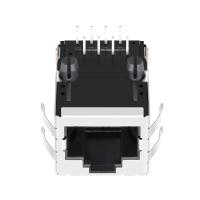 China LPJ16801CNL Cross MJFR0429 Single Port Pcb Mount Connector Lan 100M Rj45 Jacks Interface for sale