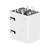 China RJMG2310228A0ER 1000 Base-T 10p8c Integrated Magnetic Rj45 Network Jack With Dual Usb for sale