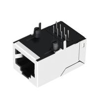 China JXR1-0005NLT Lan Port RJ45 Modular Jack 100 Base-T 8p8c Tab Up Without Led Shielded for sale