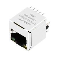 China JXD2-9015NL 10/100 Base-T Y/G Led Vertical Mount MagJack RJ45 Connector for sale