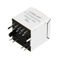 China JXD2-9015NL 10/100 Base-T Y/G Led Vertical Mount MagJack RJ45 Connector for sale