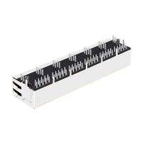 China Pulse JG0-0027NL 1x6 Tab-UP 10-pin RJ45 With Internal Magnetics for sale